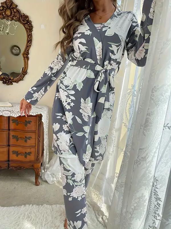 Pyjama Femme 3 Pièces "Senteur de Magnolia" | Pyjama Shop